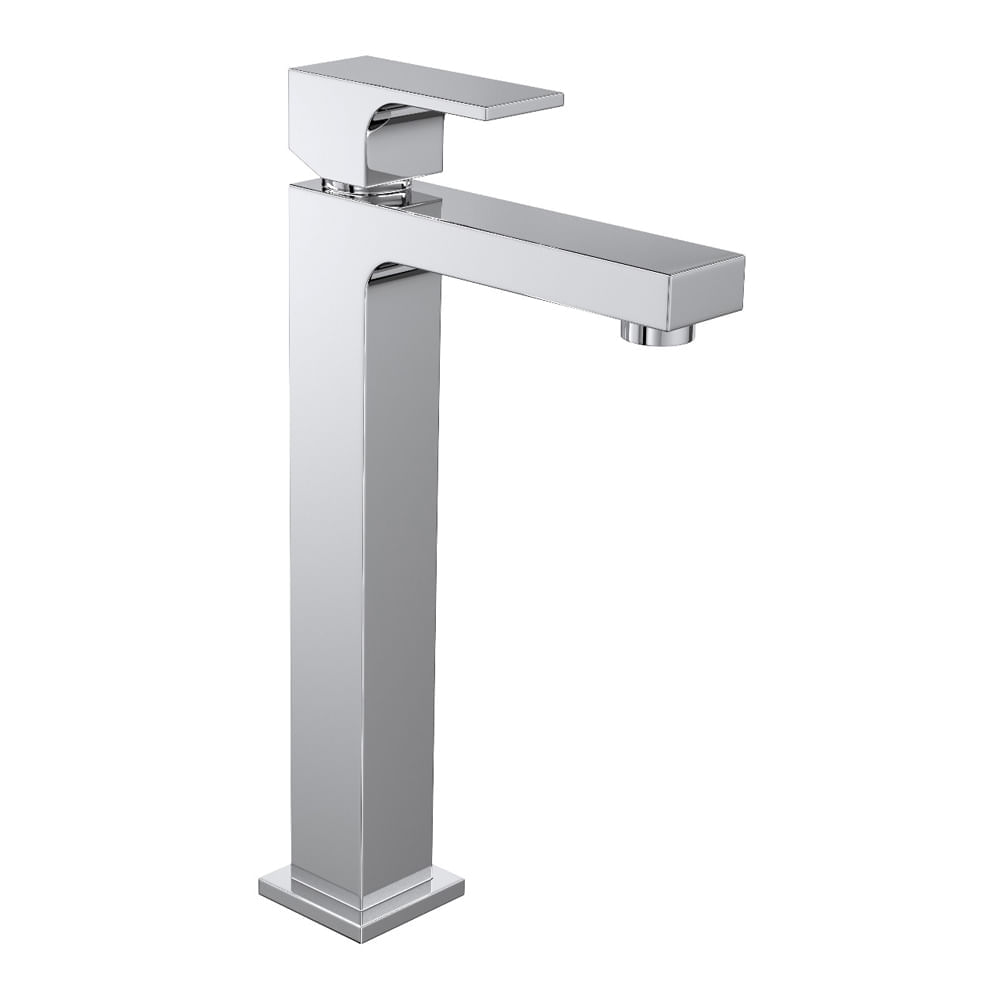 Misturador Monocomando de Mesa Lavatório Bica Alta Unic 1/2" Cromado ...