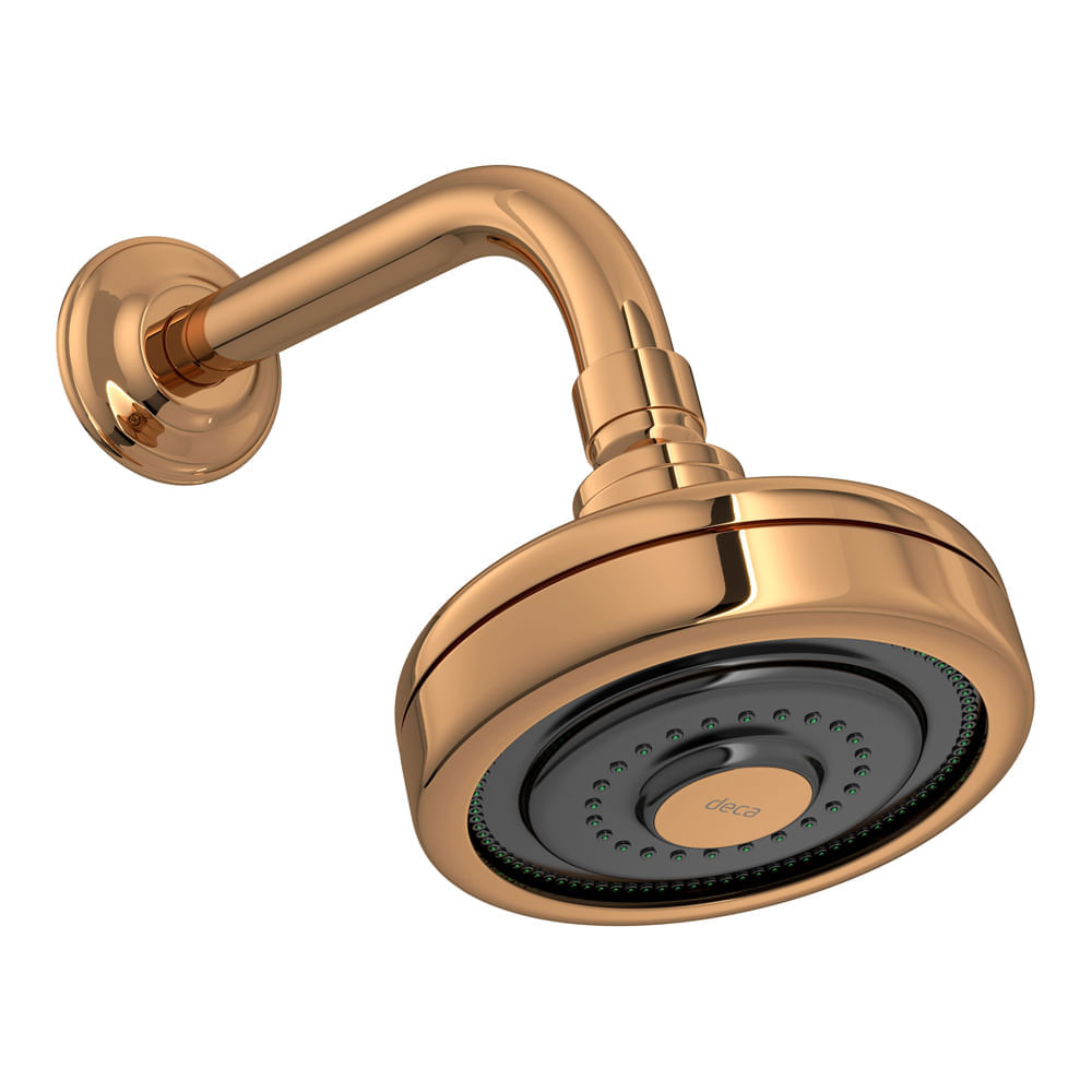 Chuveiro de Parede com Tubo Acqua Plus Standard Red Gold - DECA - Horus ...