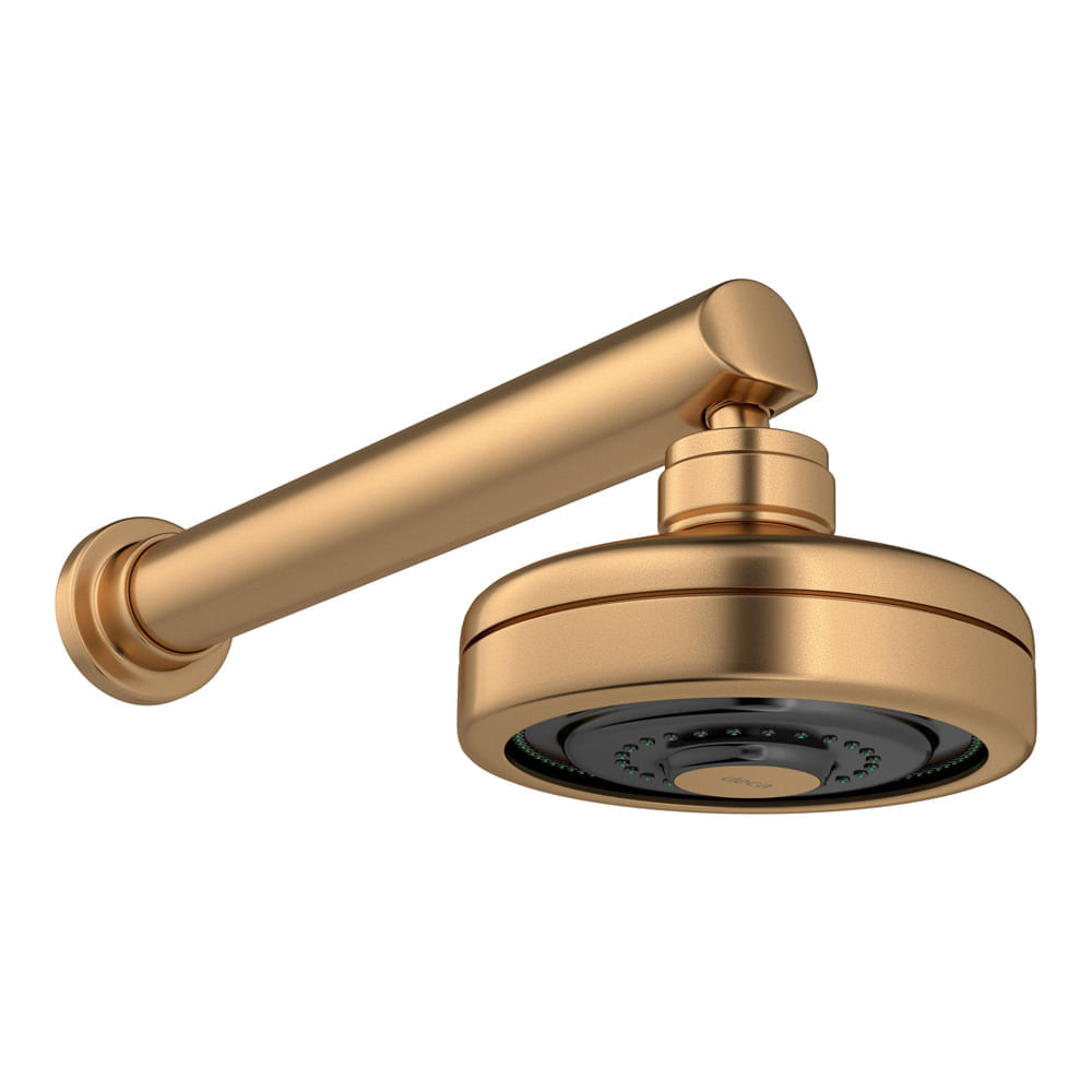 Chuveiro de Parede com Tubo Acqua Plus Gold Matte - DECA - Horus ...