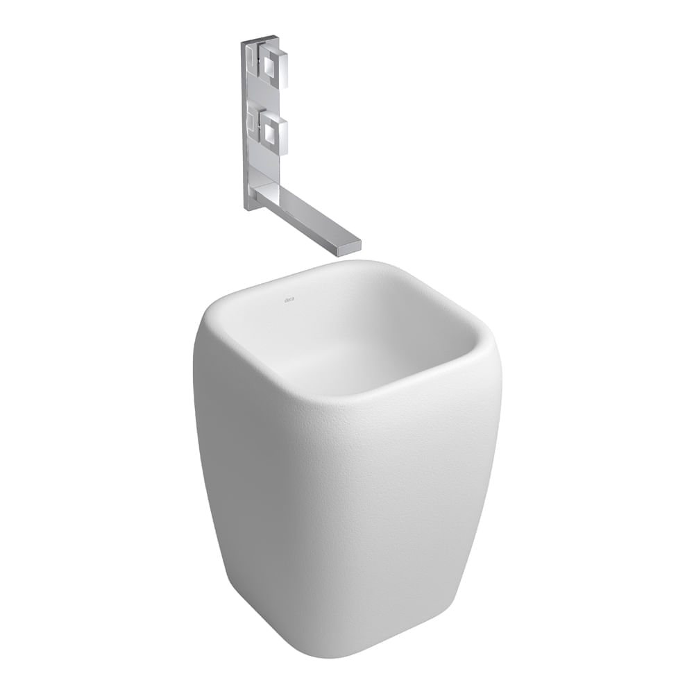 Misturador de Parede Lavatório Instalação Horizontal Dot 3/4" Cromado ...