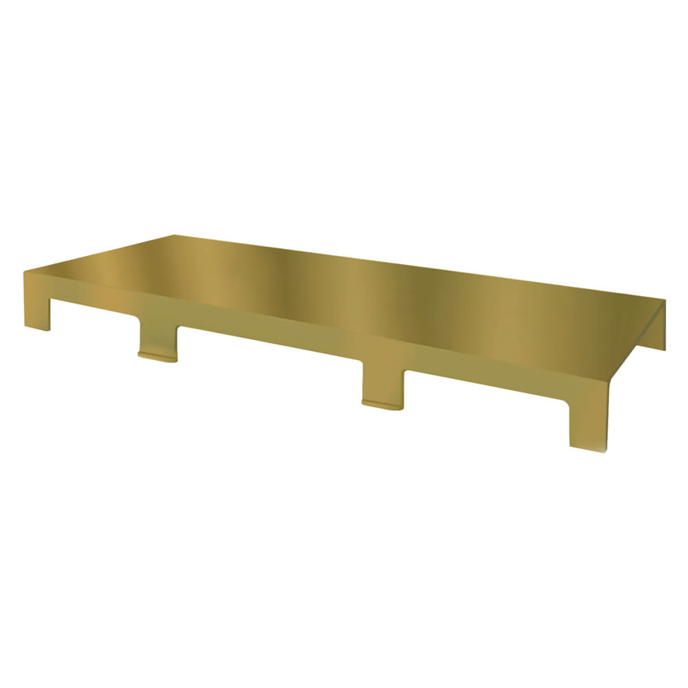 Ralo Linear PVC Elleve Tiny 25cm Gold - RALO LINEAR - Horus Acabamentos