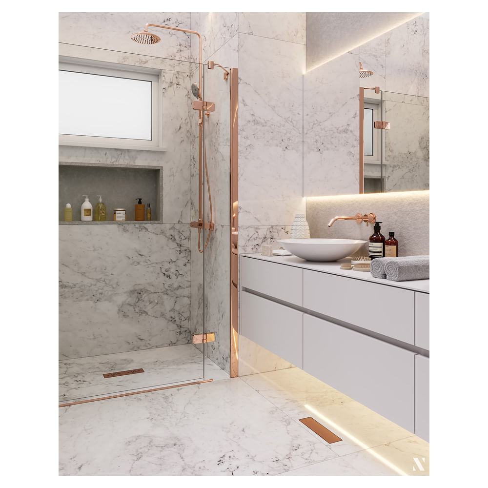 Ralo Linear PVC Elleve Tiny 25cm Rose Gold - RALO LINEAR - Horus ...