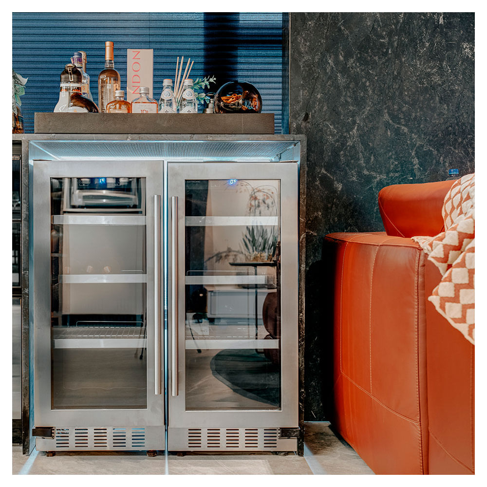 Frigobar Abertura Lado Esquerdo 86L Inox - ELETTROMEC - Horus Acabamentos
