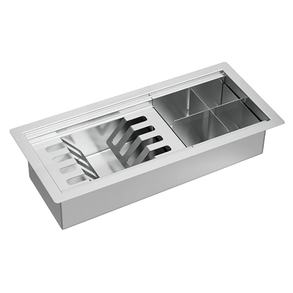 Calha Organizadora para Cuba de Inox 45cm Inox - DECA - Horus Acabamentos