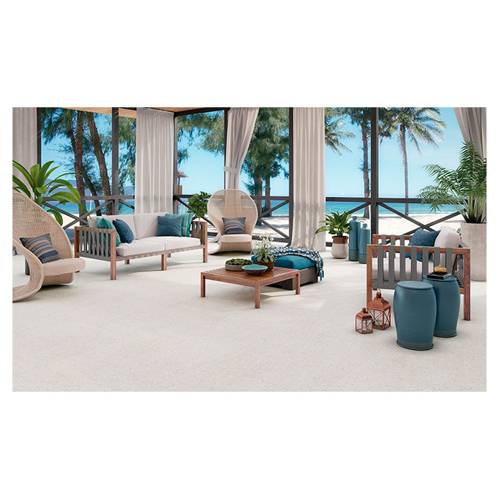 Porcelanato Esmaltado Terrazzo Veneziano Avorio 90X90cm Act Retificado ...