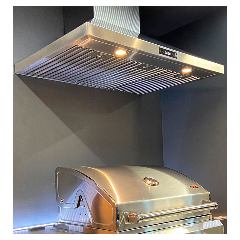 Coifa de Parede Ômega Smart 90cm Inox - EVOL - Horus Acabamentos