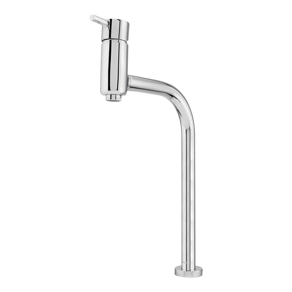 Misturador Monocomando de Mesa Lavatório Bica Alta Sobrepor Slim 1.1/2 ...
